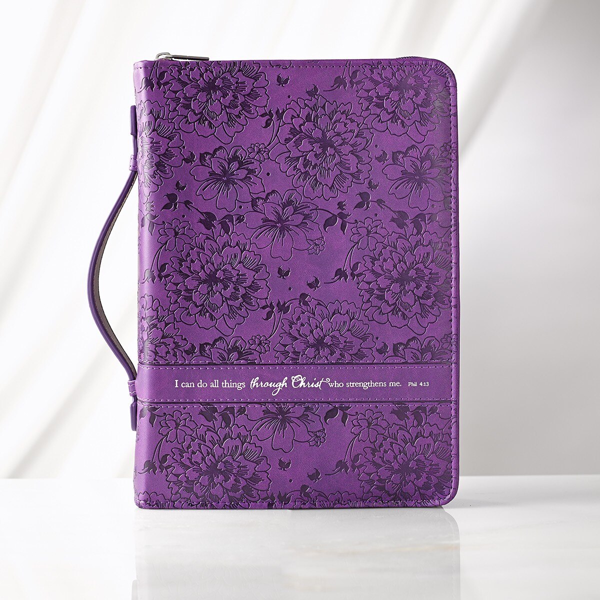 I Can Do All Things Purple Faux Leather Fashion Bible Cover ...