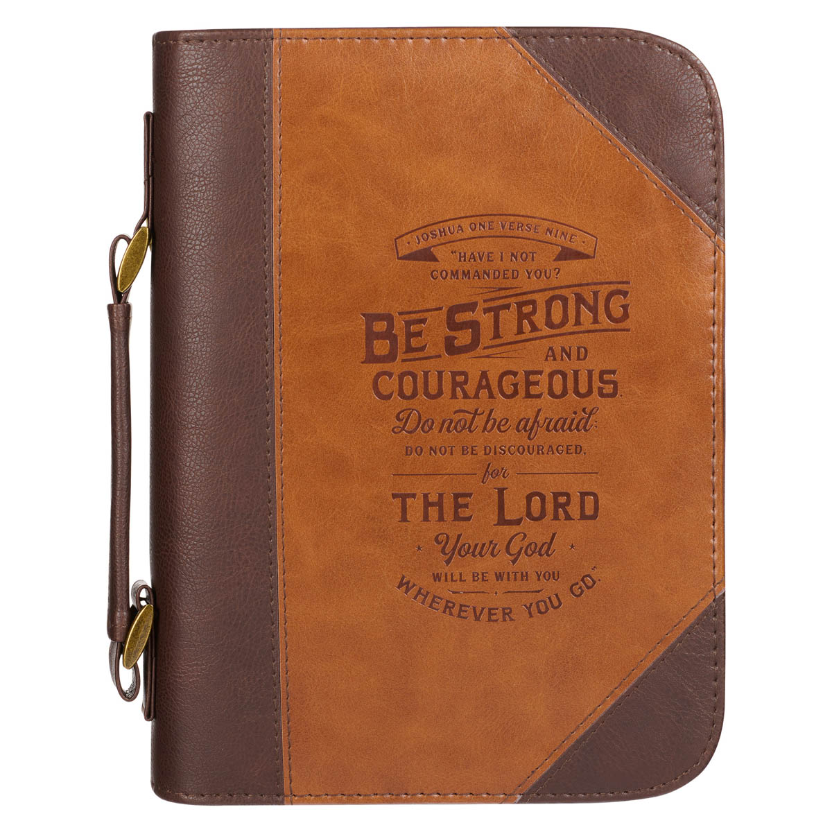 Do Not Be Afraid Two-tone Toffee and Chocolate Brown Faux Leather Bible ...