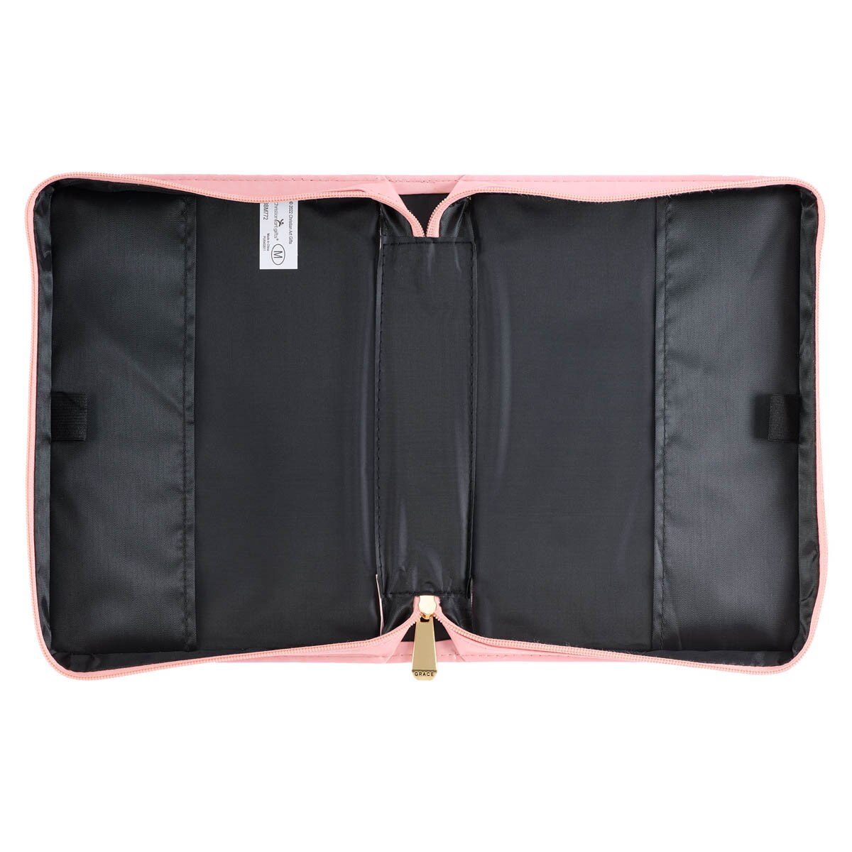 Pastel Meadow Pink Watercolor Faux Leather Bible Cover