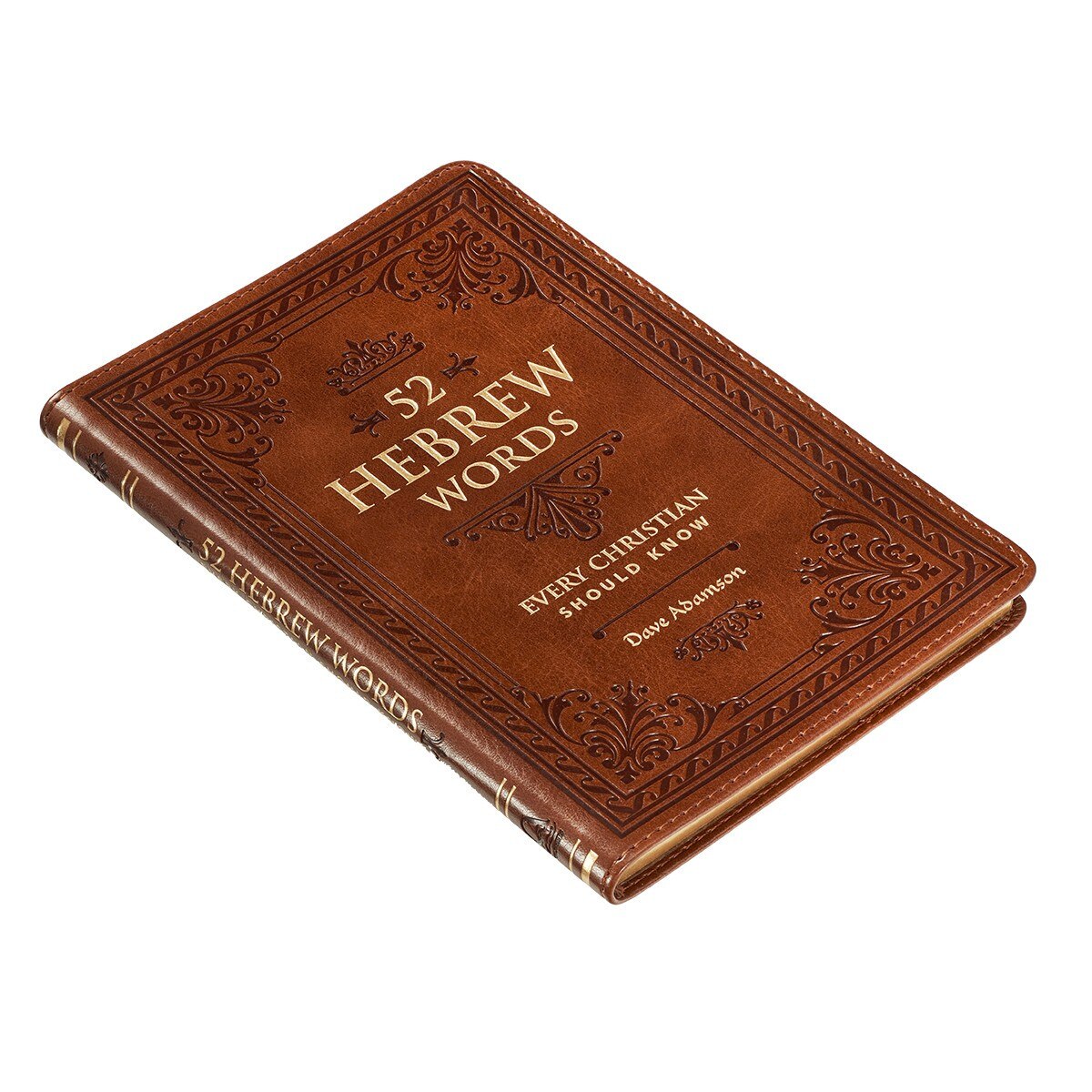 52 Hebrew Words Every Christian Should Know Toffee Brown Faux Leather ...