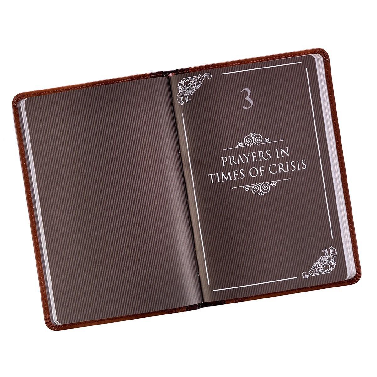A Book of Prayers Two-tone Brown Faux Leather Prayer Book
