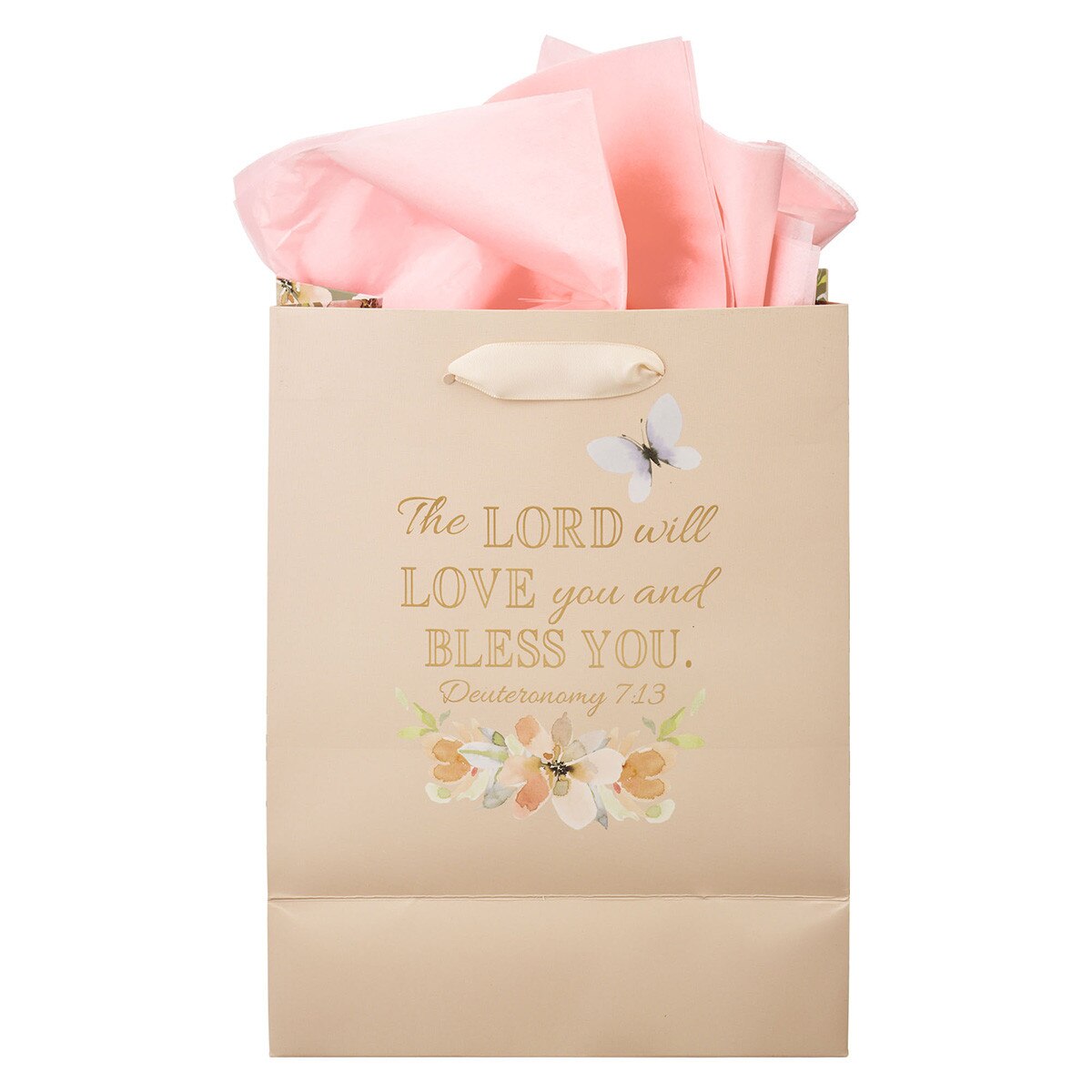 Abundantly Blessed Medium Gift Bag - Deuteronomy 7:13