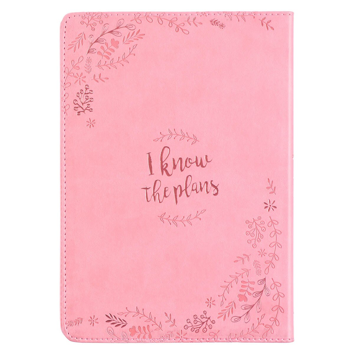I Know the Plans Pink Faux Leather Classic Journal - Jeremiah 29:11