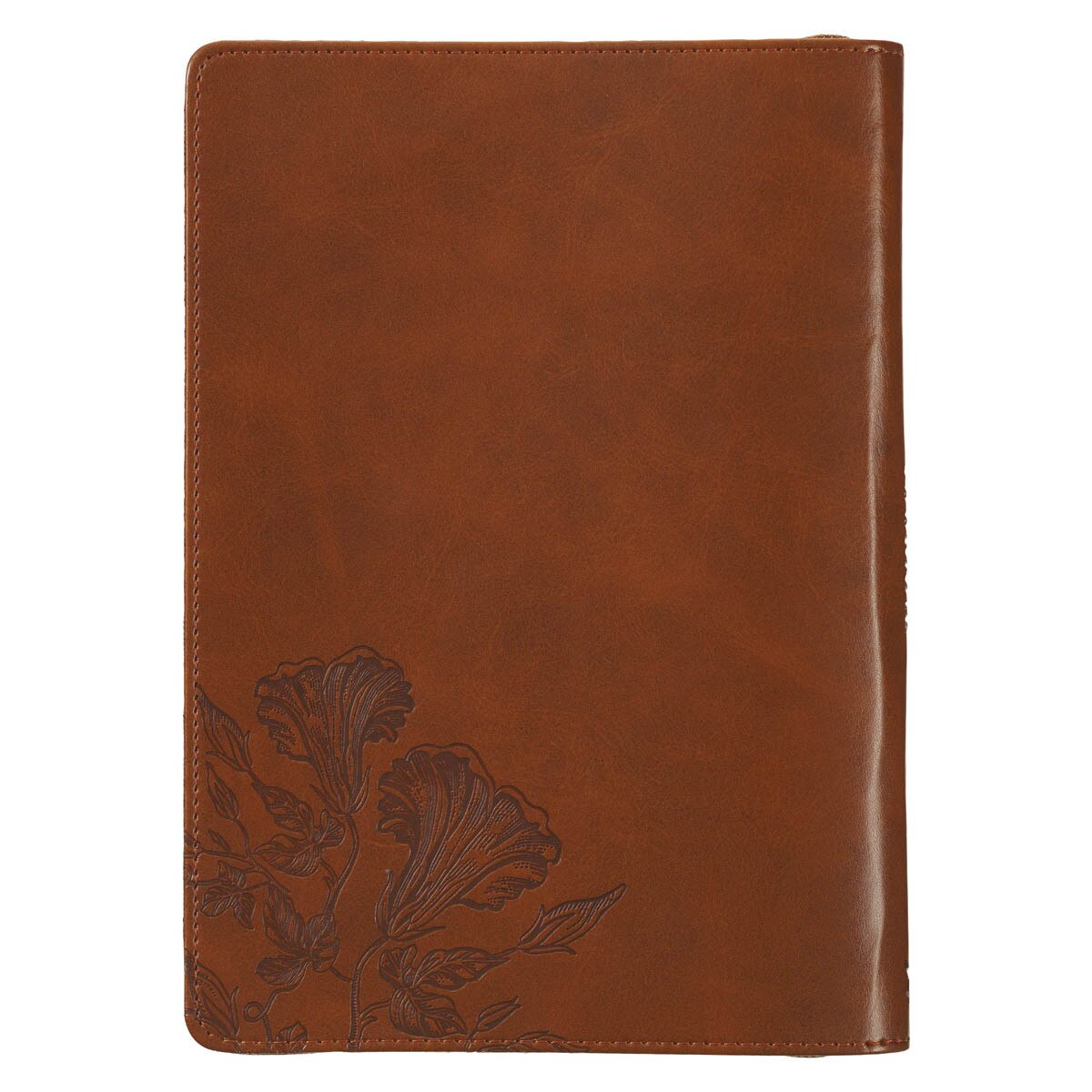 Amazing Grace Natural Canvas and Honey-brown Faux Leather Journal with ...
