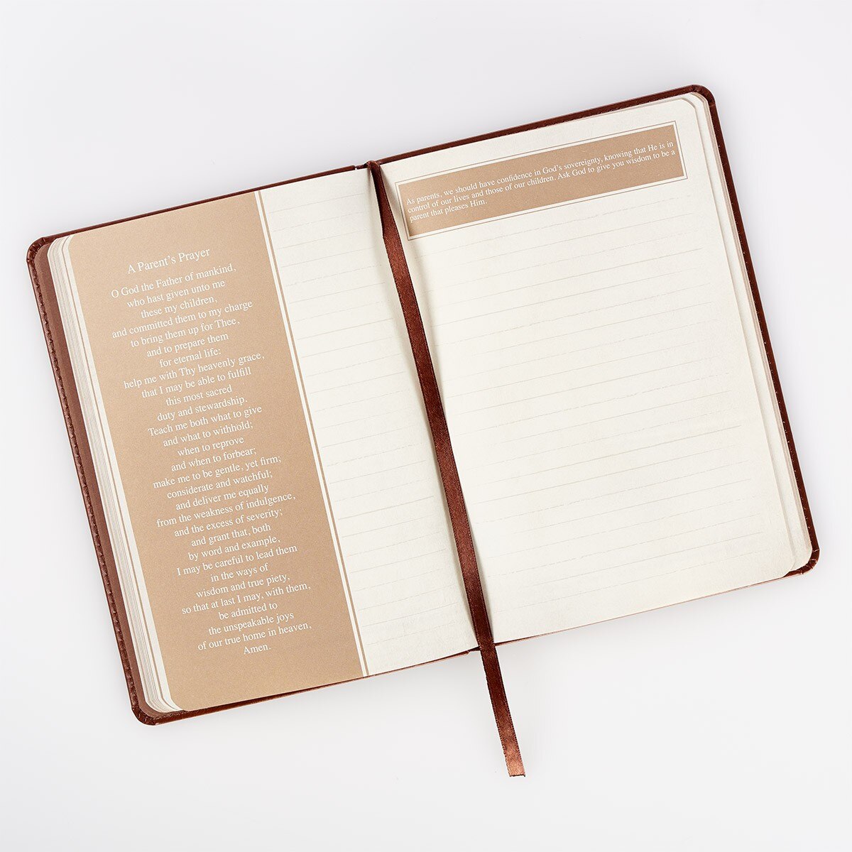 Classic LuxLeather Prayer Journal In Deep Tan Classic LuxLeather Prayer Journal In Deep Tan