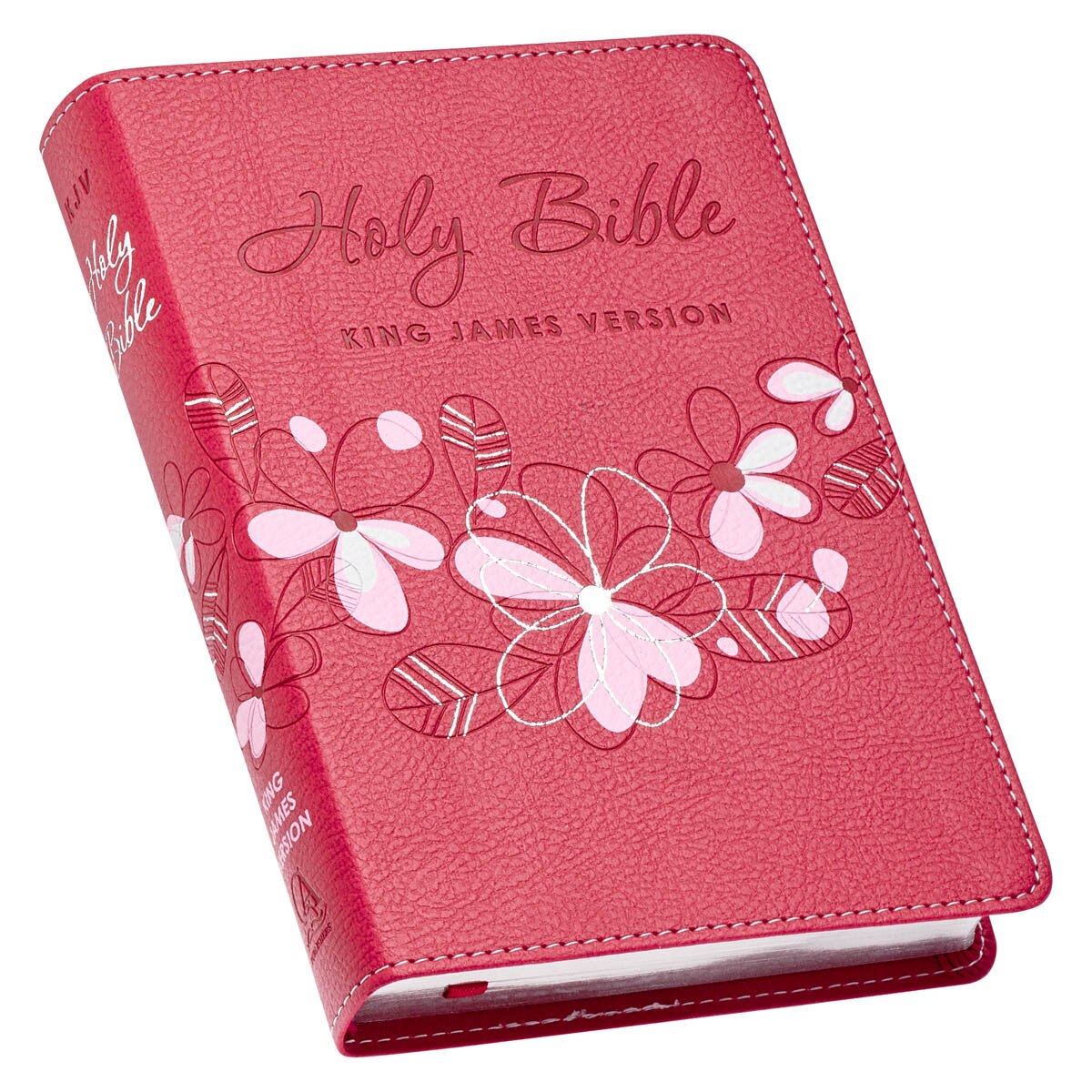 Pink Faux Leather Compact King James Version Bible