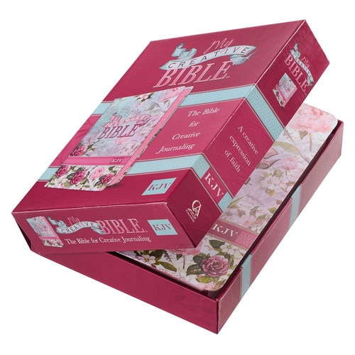 Silky Floral Printed Kjv My Creative Bible