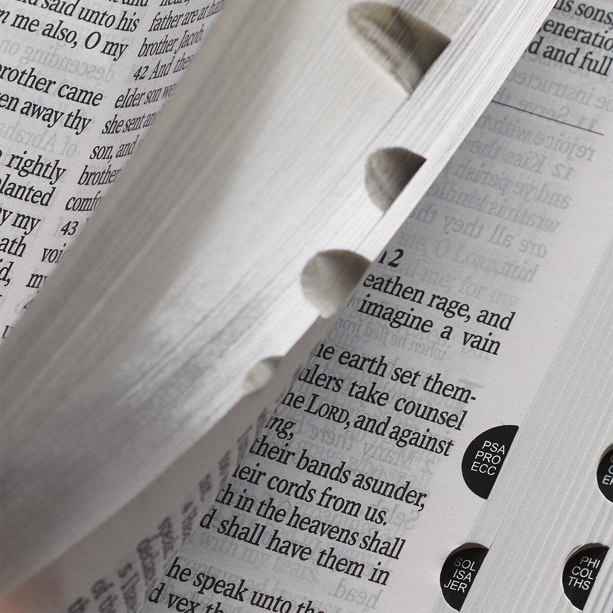 Black and Gray Two-tone Faux Leather Giant Print Standard-size Bible ...