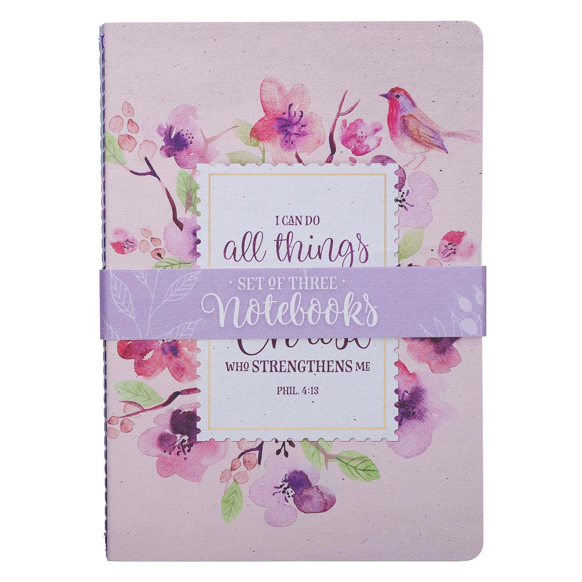 Floral A6 Notepad Philippians 4:13 Paper Paper & Party Supplies ...