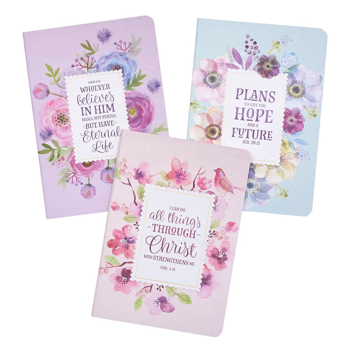 Floral A6 Notepad Philippians 4:13 Paper Paper & Party Supplies ...