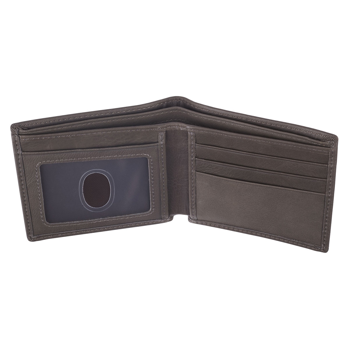 Strong in the Lord Charcoal Brown Leather Wallet Eph 6 10